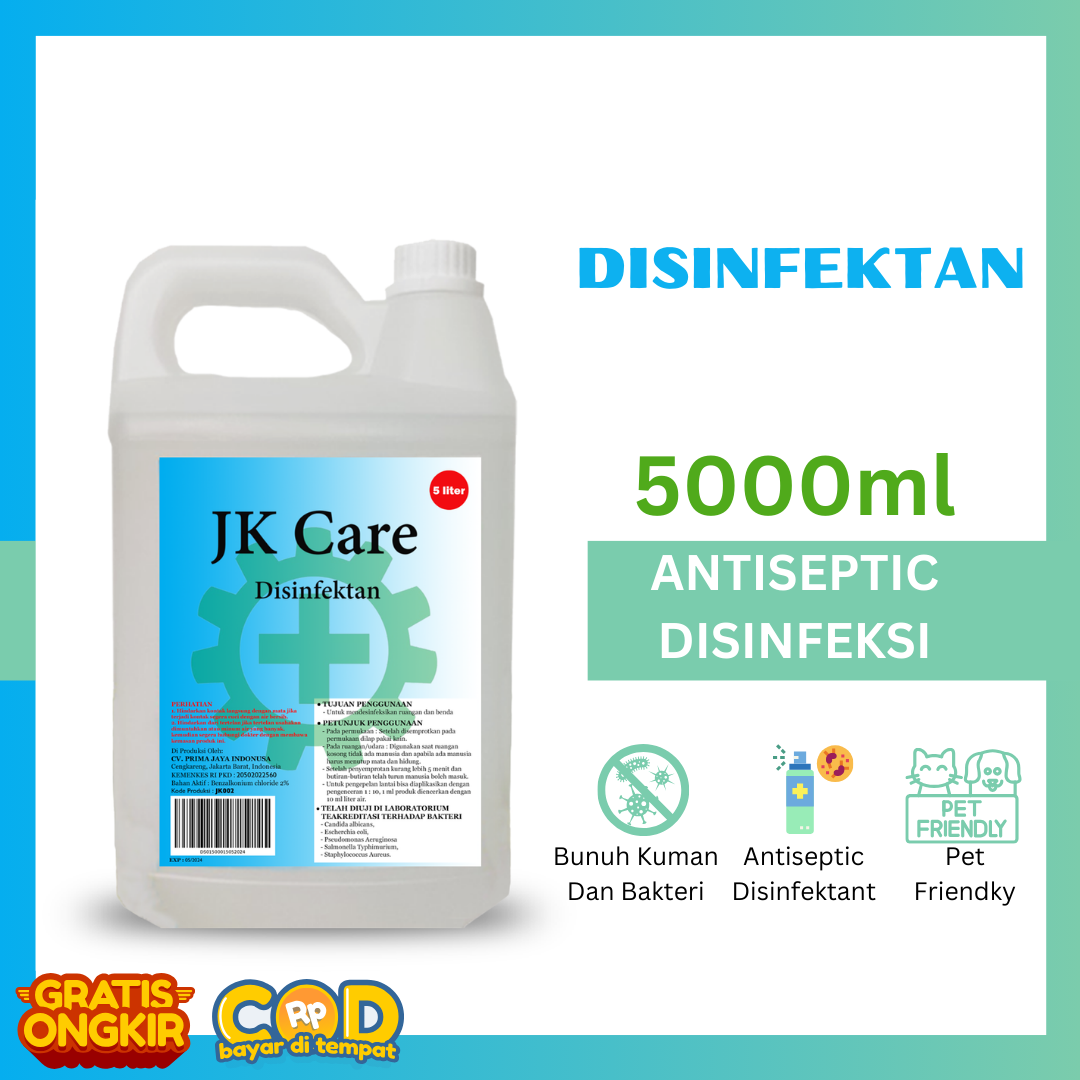 Cairan Disinfektan Antiseptik / Desinfektan Anti Kuman dan Bakteri dan ...