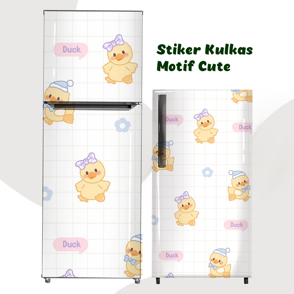 STICKER KULKAS 1 PINTU - STIKER KULKAS 2 PINTU MOTIF BONEKA BUAH LUCU ...