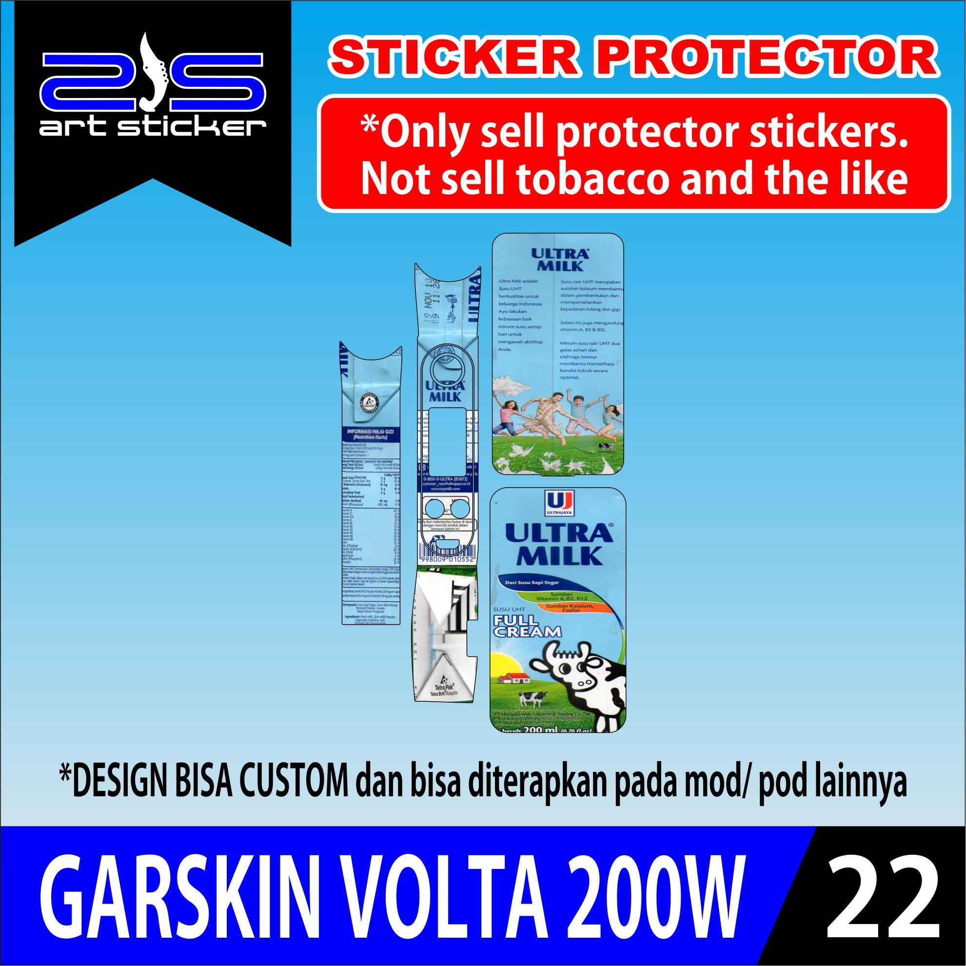 Sticker SKIN Garskin Volta 200w | Lazada Indonesia