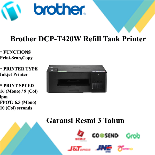 Printer Brother DCP-T420W T-420W T420 W All in One Wifi inkJet | Lazada ...