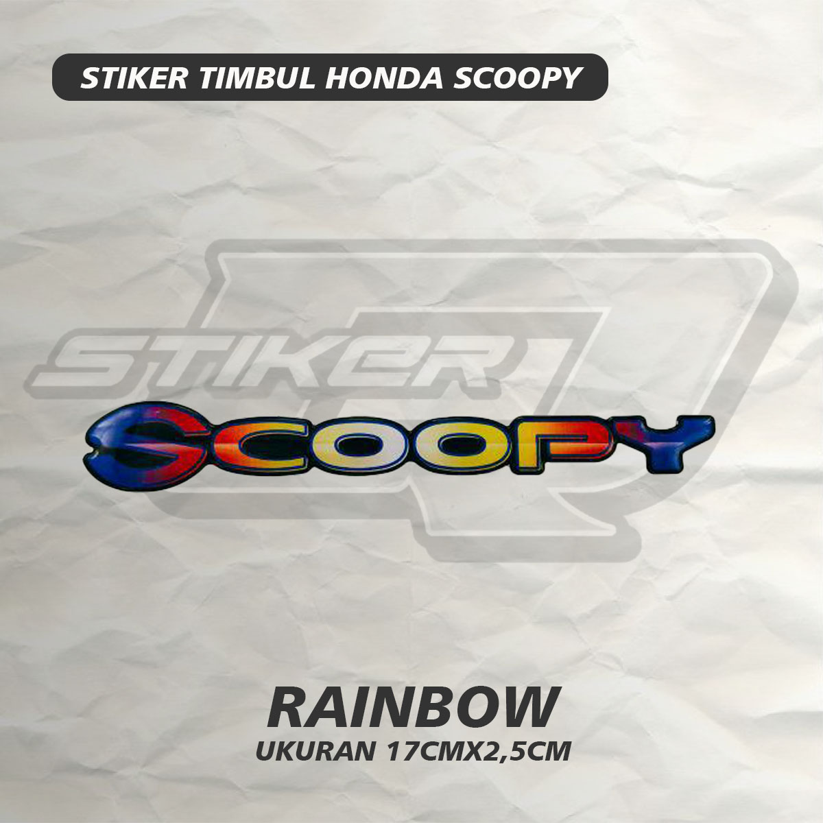 StikerQ Stiker Timbul Logo Honda Scoopy 2018 2019 - Tulisan Scoopy 3D ...