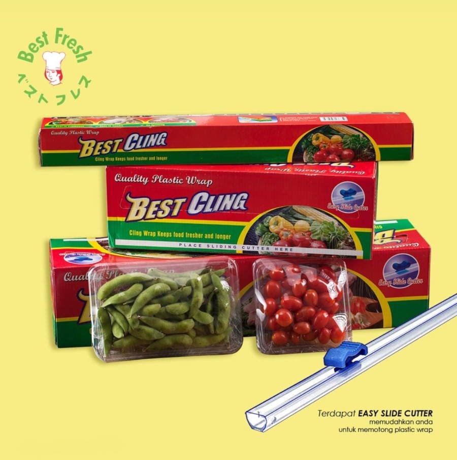 BEST CLING 30 cm x 500 meter JUMBO - PLASTIK WRAP CLING - FOOD GRADE ...