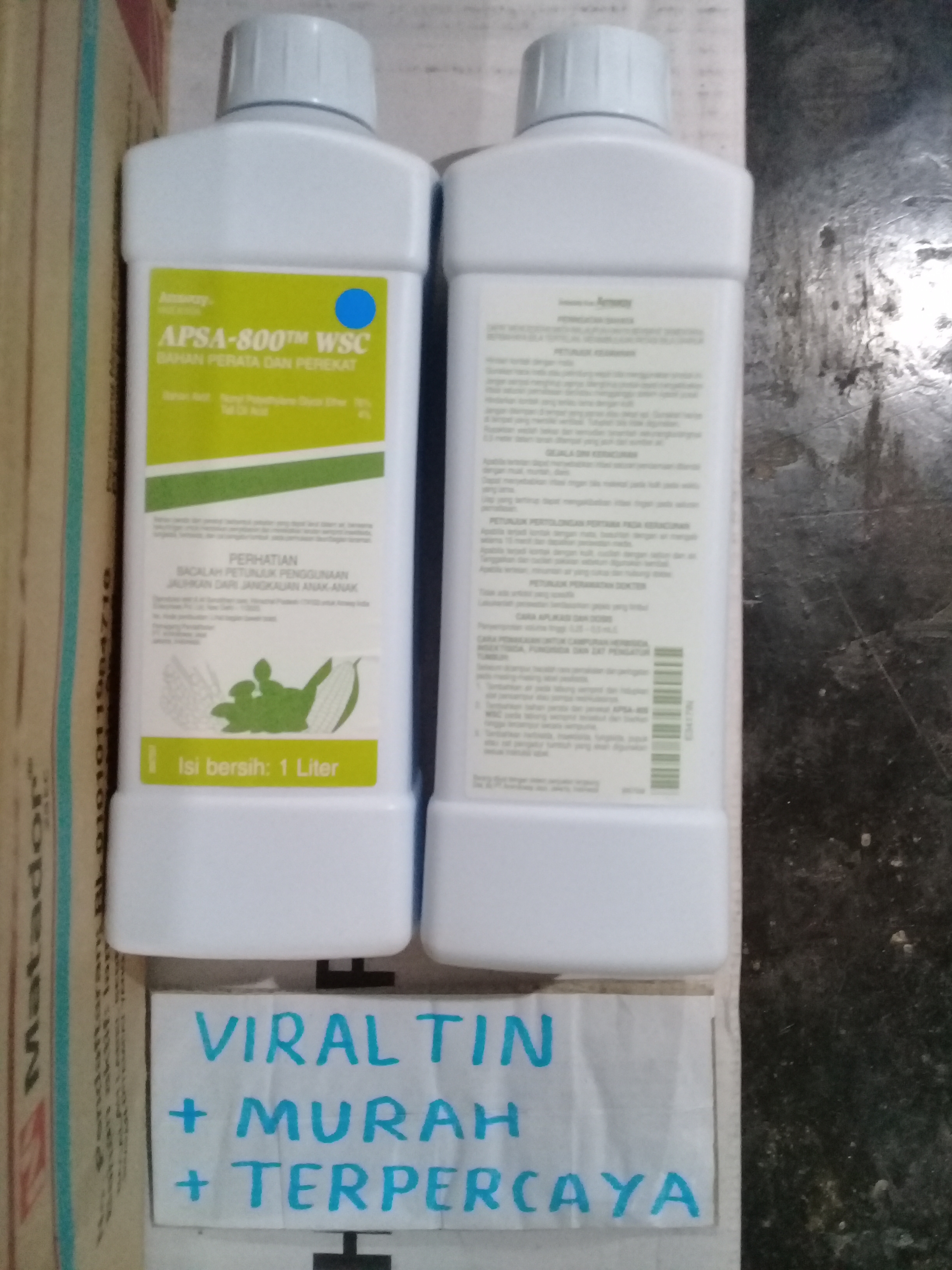 PERATA DAN PELEKAT PESTISIDA TANAMAN APSA 800 TM 1 LITER | Lazada Indonesia