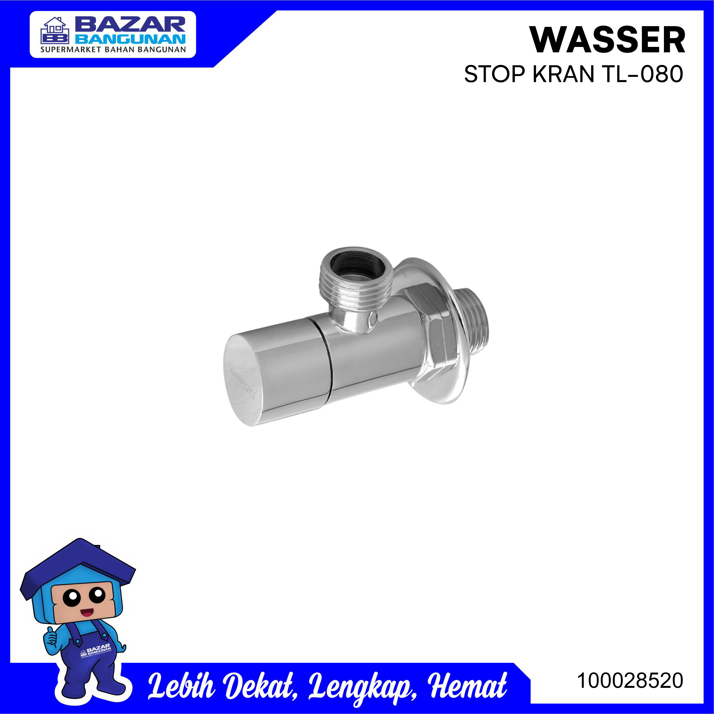 ANGLE VALVE / STOP KERAN / KRAN / KATUP SUDUT WASSER TL 080 TL080 ...