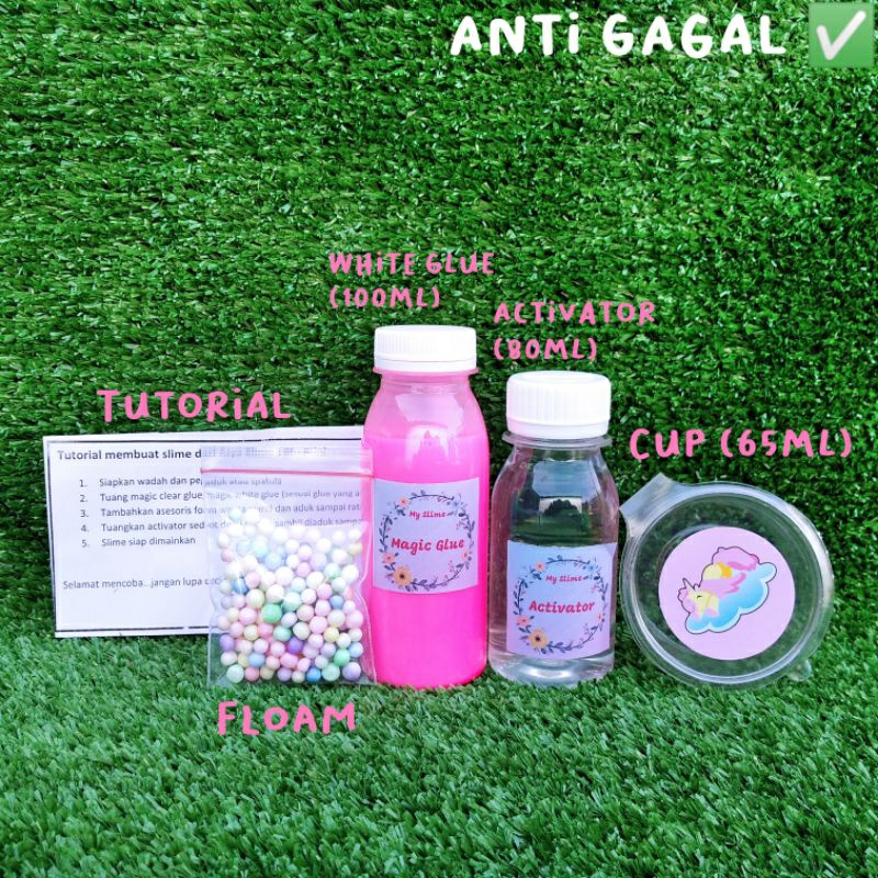 img SLIME KIT TOFU UNICORN MINI PINK/SLIME KIT MINI/SLIME KIT UNICORN ...