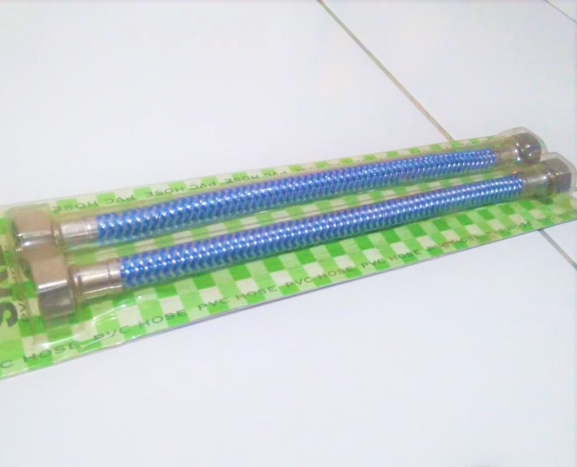 selang kloset duduk spiral elastis anyam 40 cm | Lazada Indonesia