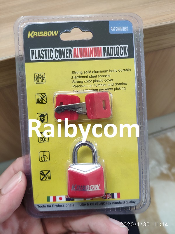 Gembok Koper Kecil Krisbow Waterproof Alumunium Padlock 20mm | Lazada ...