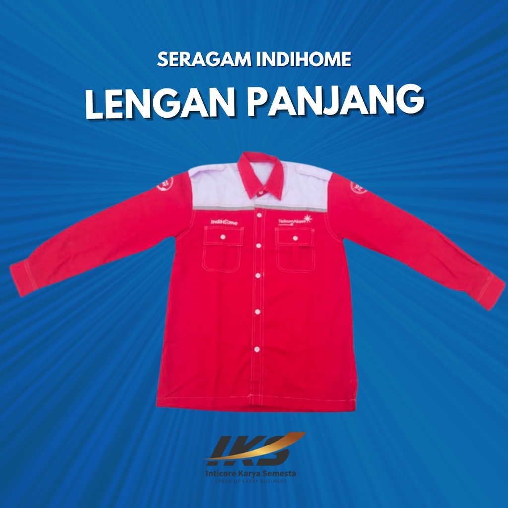 Seragam Indihome Lengan Panjang Teknisi Telkom Akses | Lazada Indonesia
