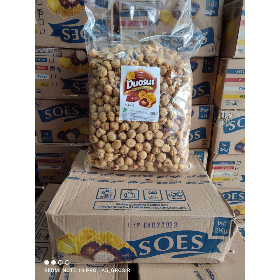 DUO SOES COKLAT MEREK DUOSOS 1 kg/ KUE SOES COKLAT KERING | Lazada ...