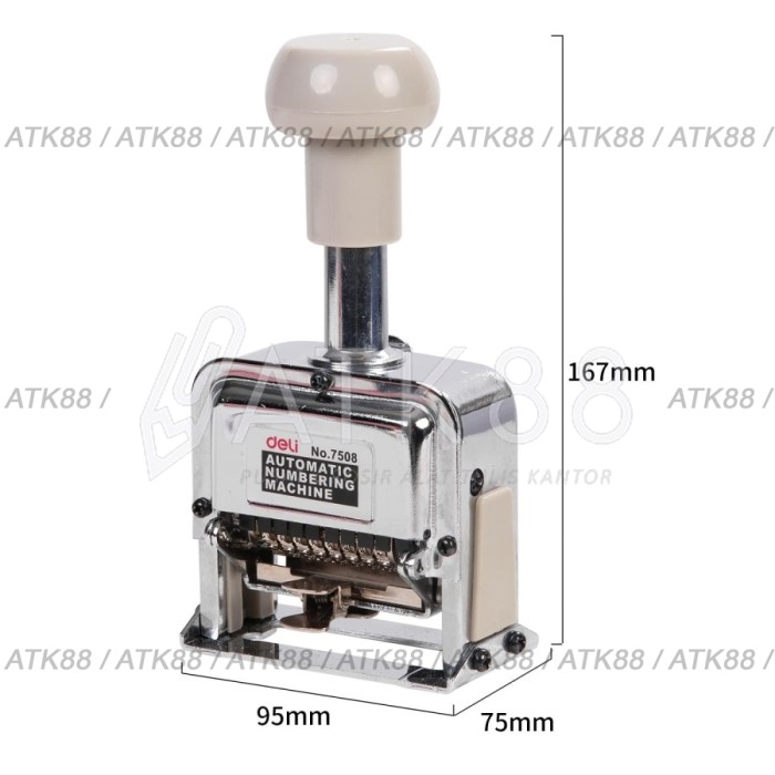 Alat Penomoran / Automatic Numbering Machine Deli 8 Digit - E7508 ...