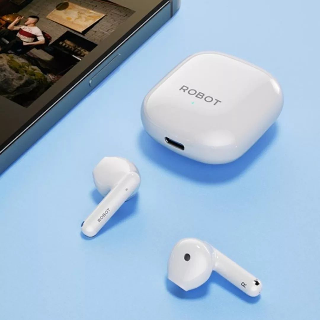 ROBOT T60 TWS True Wireless Earbuds Headset Bluetooth 5.3 Earphone ...