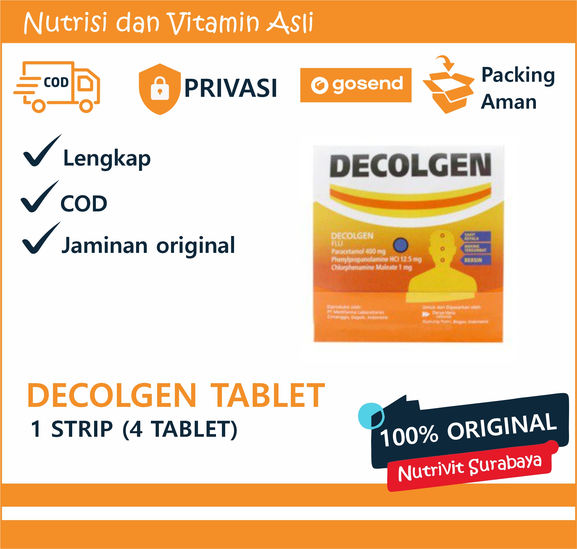 Decolgen - Obat Flu, Hidung Tersumbat, Sakit Kepala | Lazada Indonesia