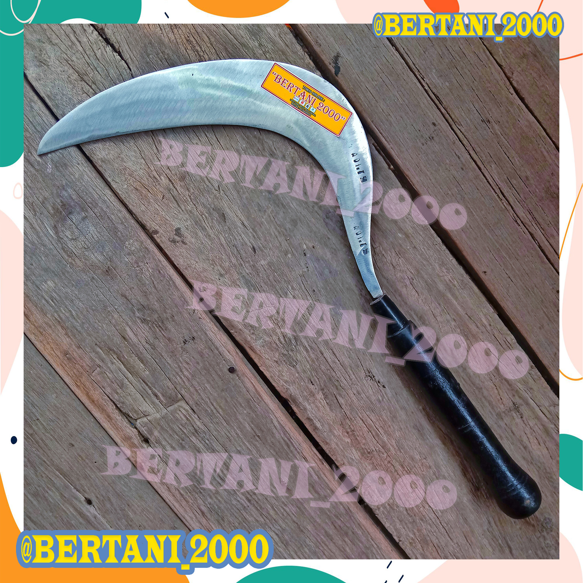 ( TANPA ASAH ) SABIT ARIT BAJA ASLI Sepuhan Tua Potong RUMPUT Potong ...