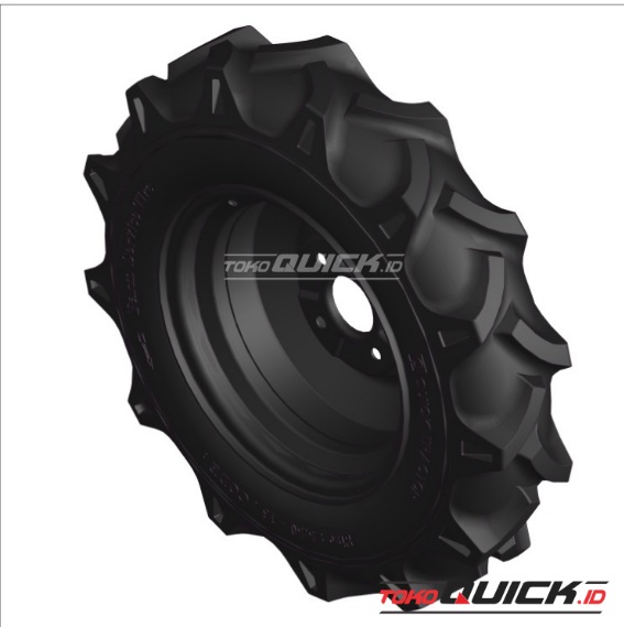 Set Roda Karet Original Traktor Quick G1000 (Ban Luar, Ban Dalam, Velg ...