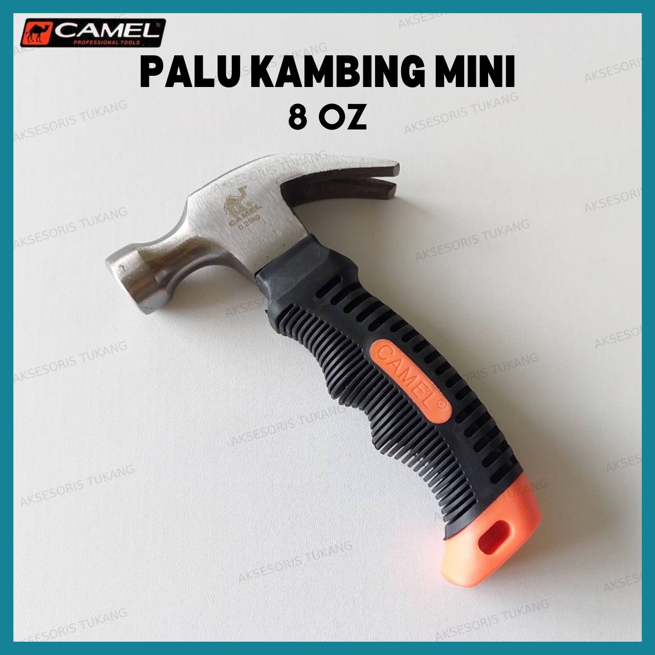 Palu Kambing Mini Camel 8 Oz 0.25 Kg Cebol Pendek Kecil Gagang Karet ...
