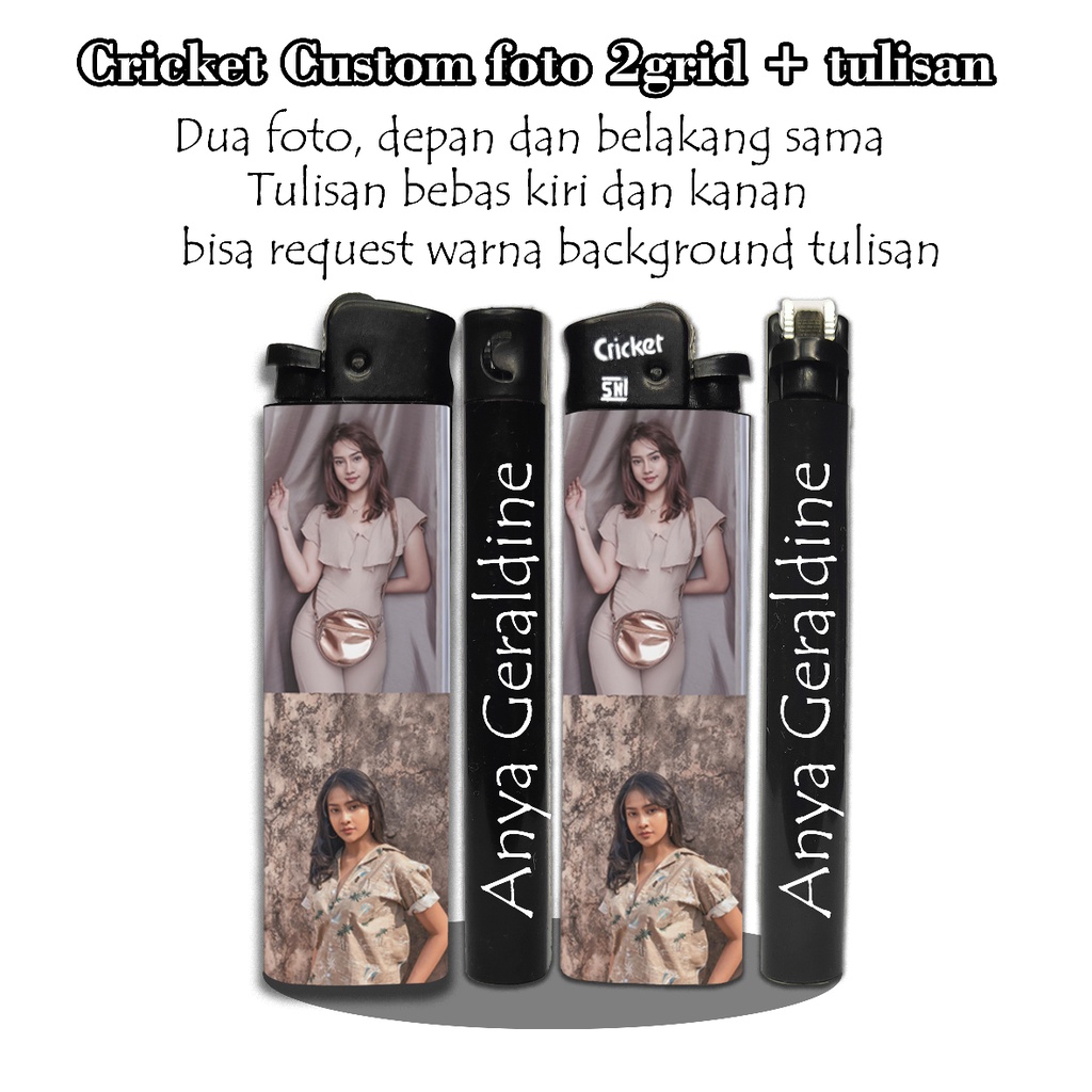 COD Custom korek api cricket unik pakai foto dan tulisan sendiri proses ...