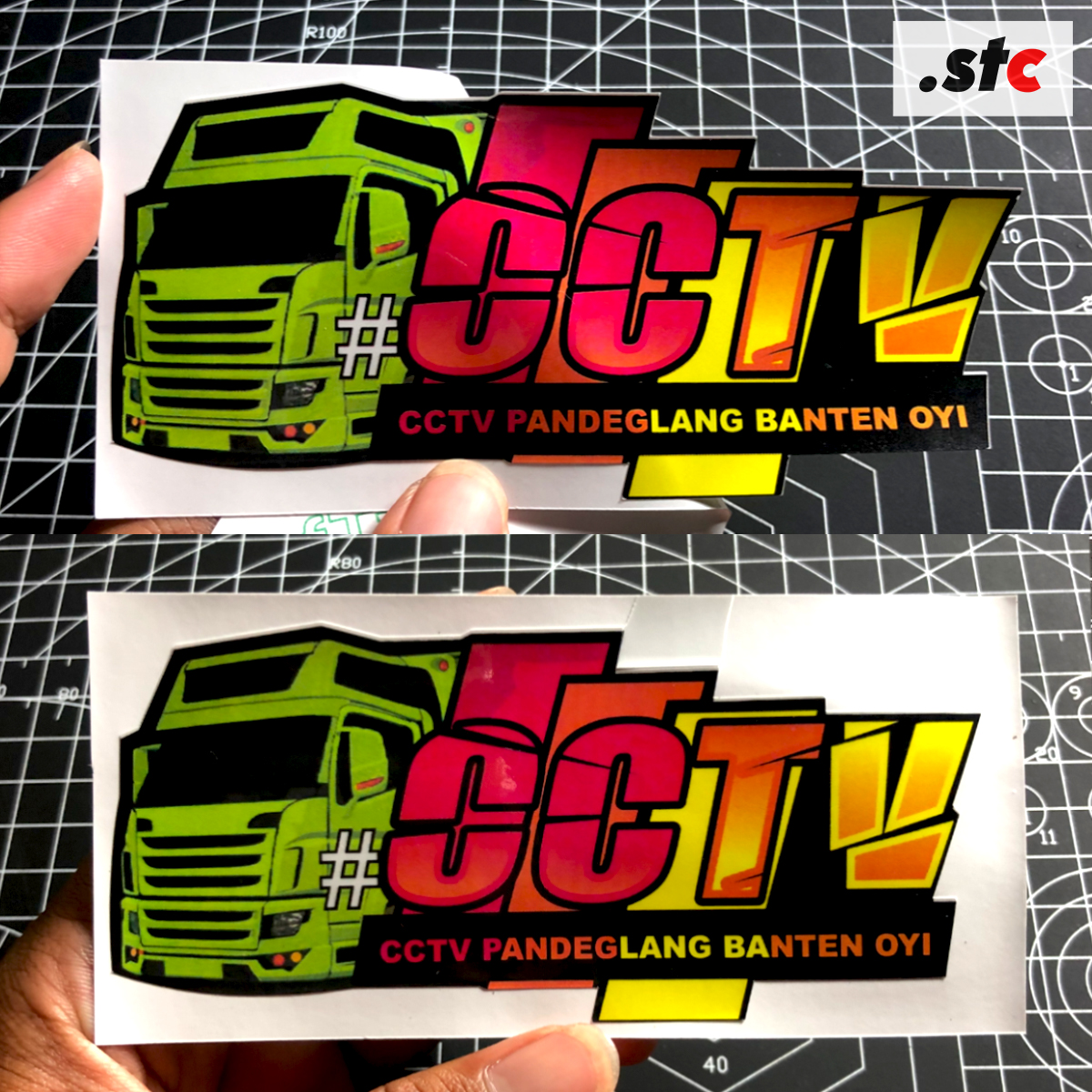 (isi 06) Sticker Graftac CCTV Truck Oleng Laminasi Anti Air Truk Mania ...