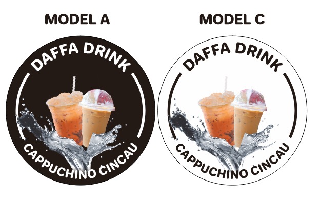 STIKER VINYL MINUMAN BULAT CUSTOM | Lazada Indonesia