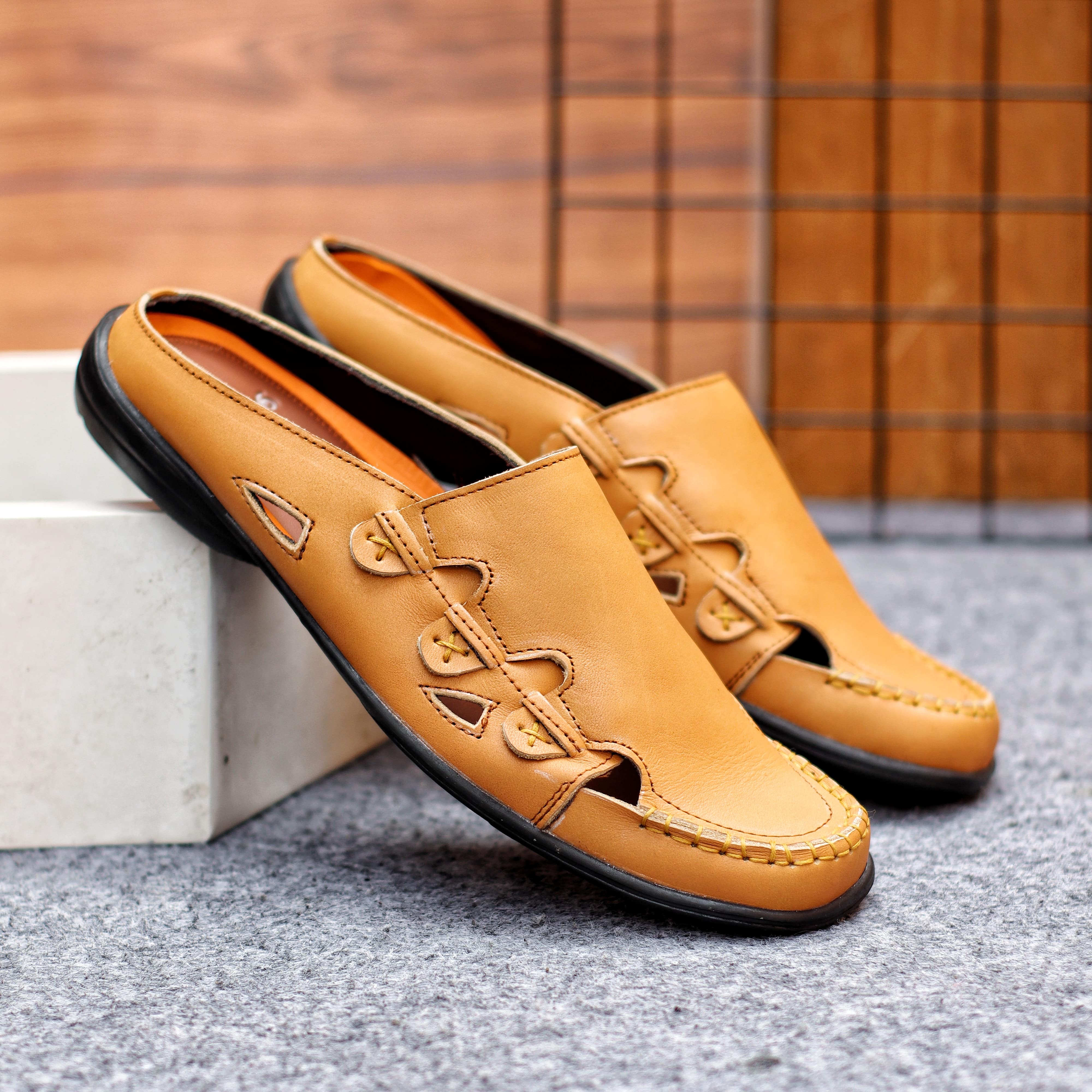 GIOVINO FRANKY Sepatu Slop Casual Kulit Pria Sepatu Kondangan Pesta ...