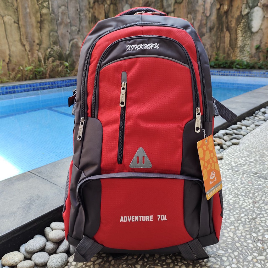 Tas Carier Ransel Gunung Tas Hiking Adventure Pria Wanita 70 Liter Tas ...
