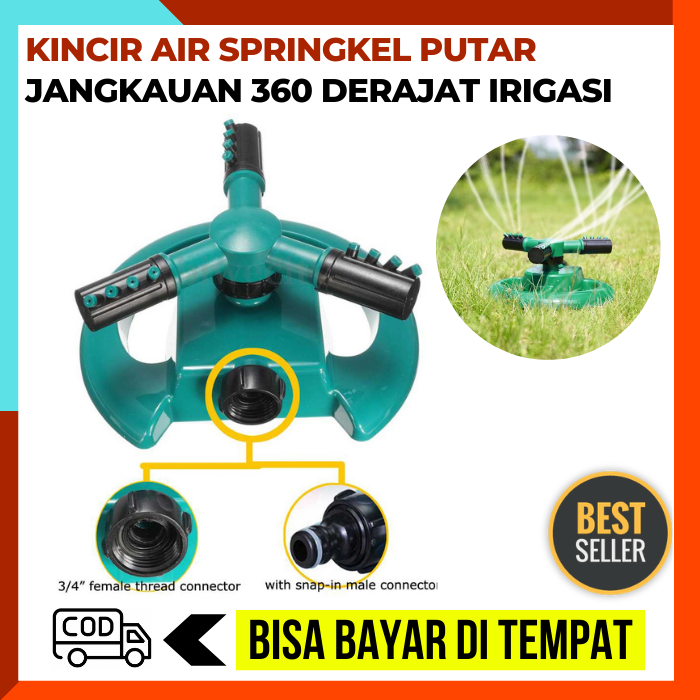 Kincir Air Springkel Putar Jangkauan 360 Derajat Irigasi Pertanian dan ...
