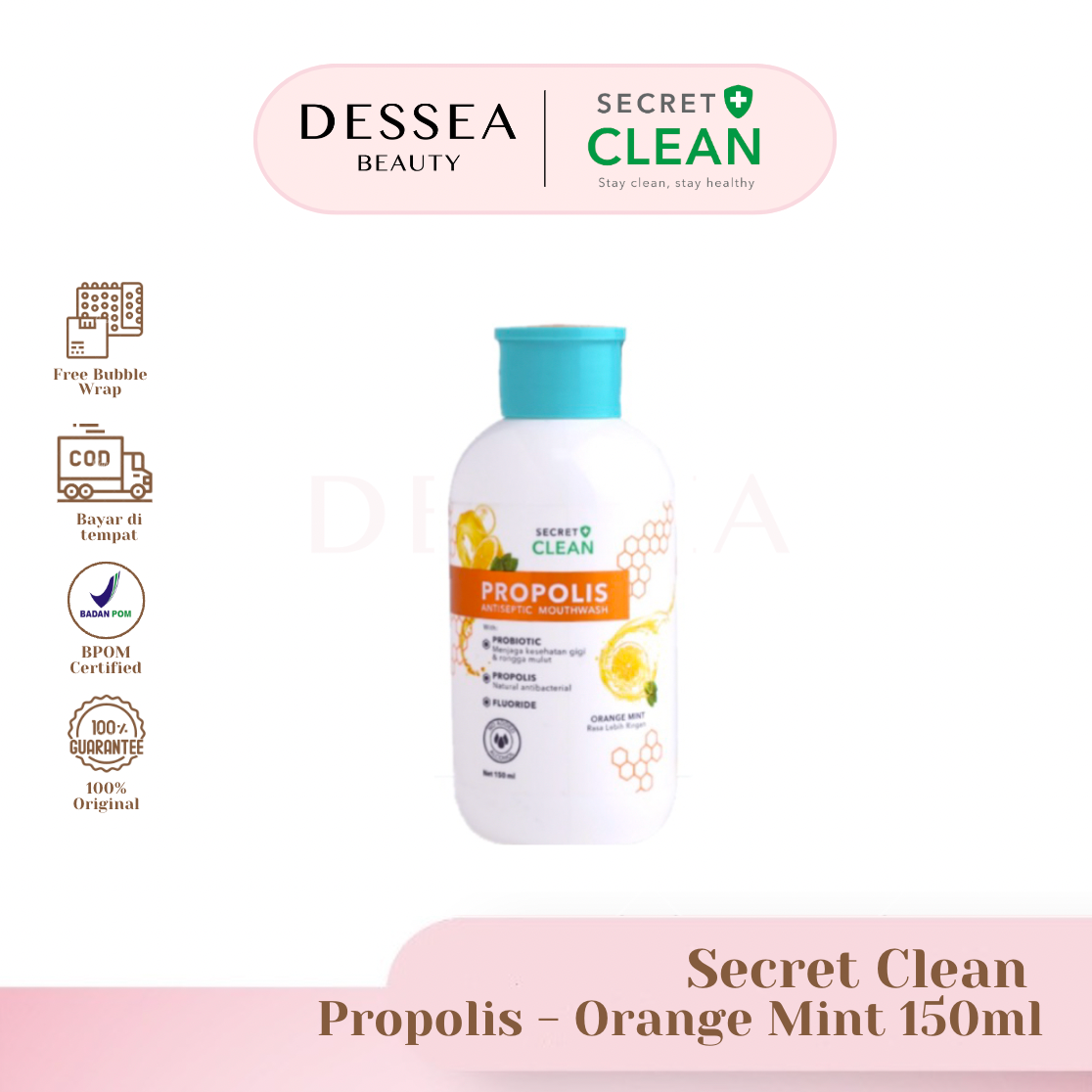 Secret Clean Propolis Antiseptic Mouthwash | Lazada Indonesia