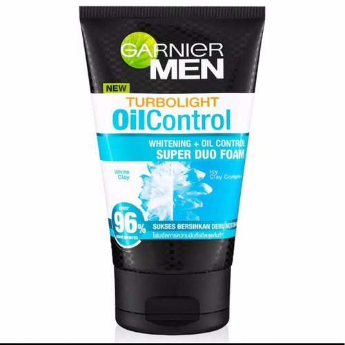 Garnier Oil control super duo foam biru 100 gr | Lazada Indonesia