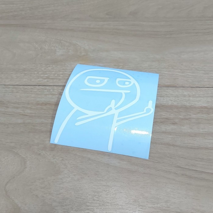 Stiker Mobil Middle Finger Meme fck off Sticker Jari Tengah | Lazada ...