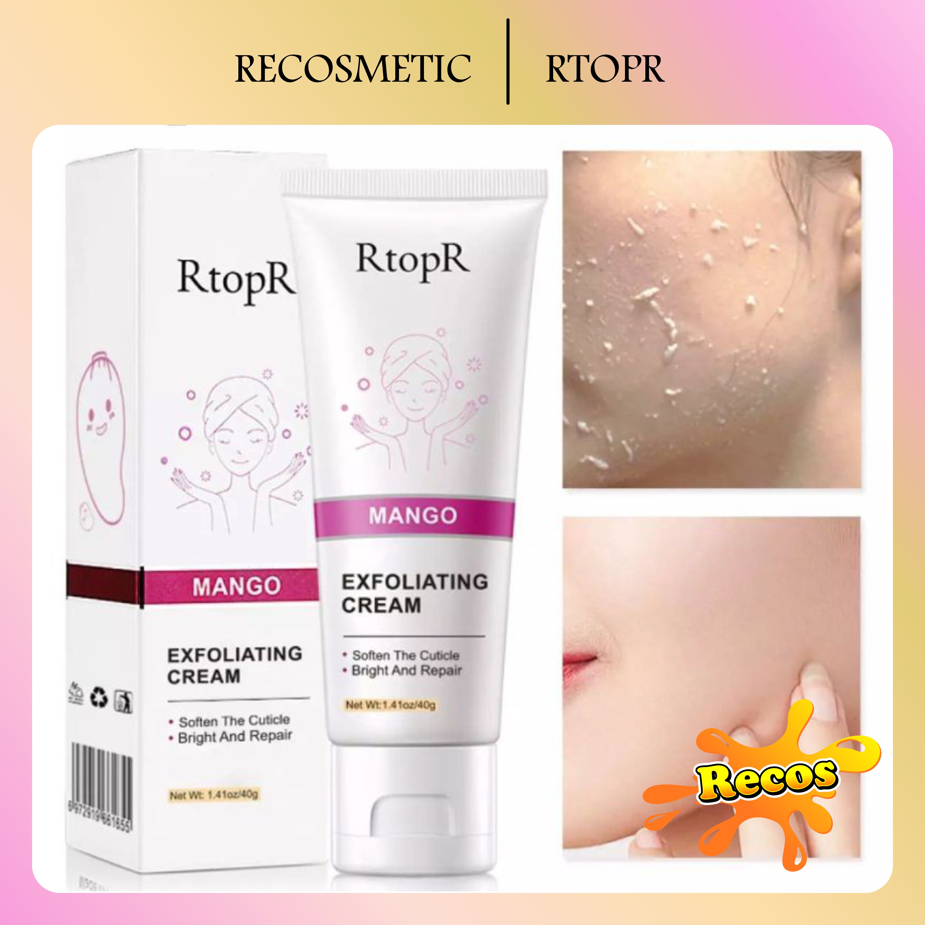 RTOPR MANGO Exfoliating Cream Whitening Moisturizer Repair Facial Scrub ...