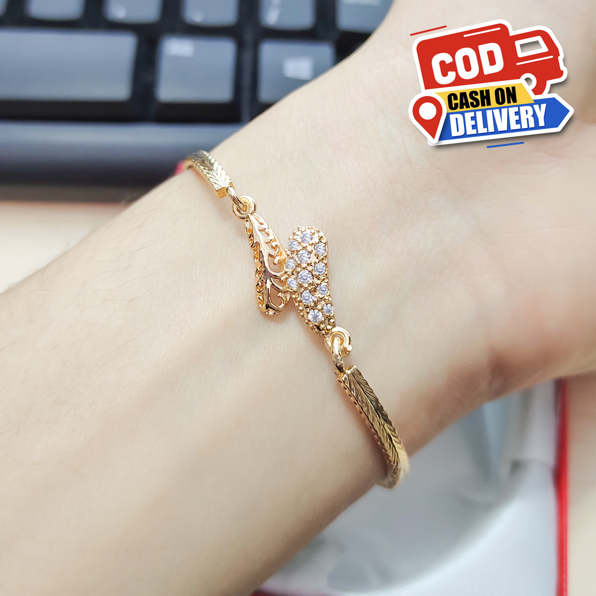 Gelang Patah Emas Model Permata Terbaru, Kekinian Cantik Dan Simple ...