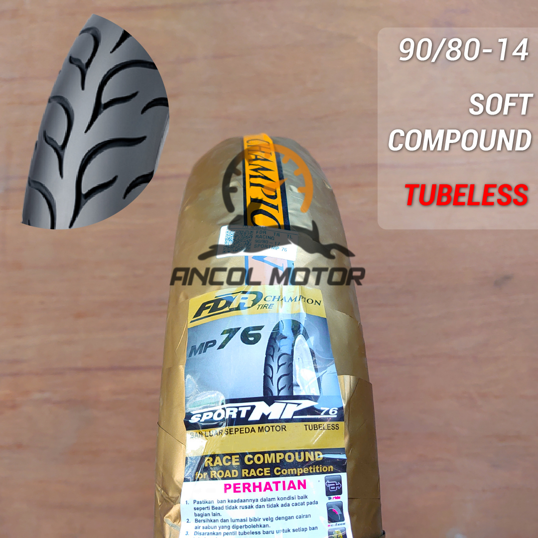 FDR 90/80-14 MP76 27 Sport XR Gold Ban Racing Soft Compound Motor Matic ...