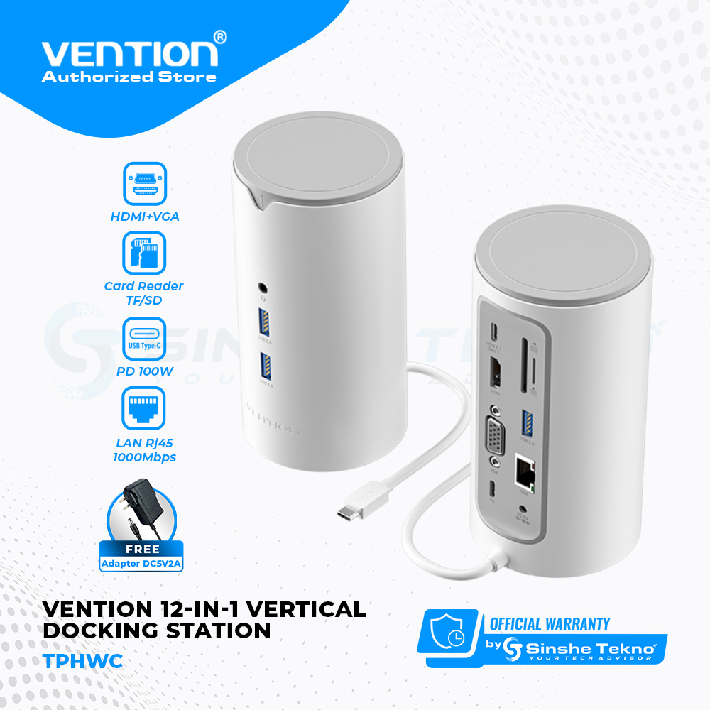 Vention Multiport Vertical Docking Usb Type C 12in1 Allinone | Lazada Indonesia