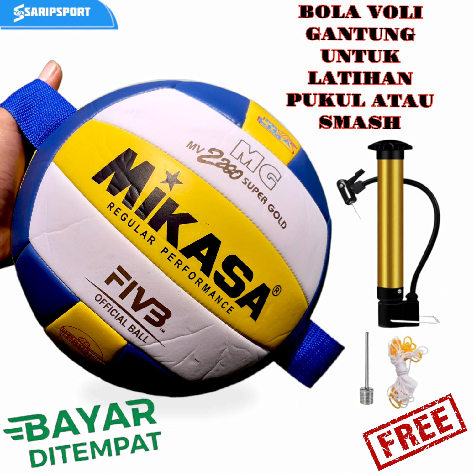 bola voli gantung bola untuk latihan pukul latihan smash gratis pentil ...