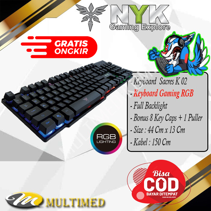 Keyboard Gaming Nyk Sacred K 02 / K-02 ORIGINAL | Lazada Indonesia