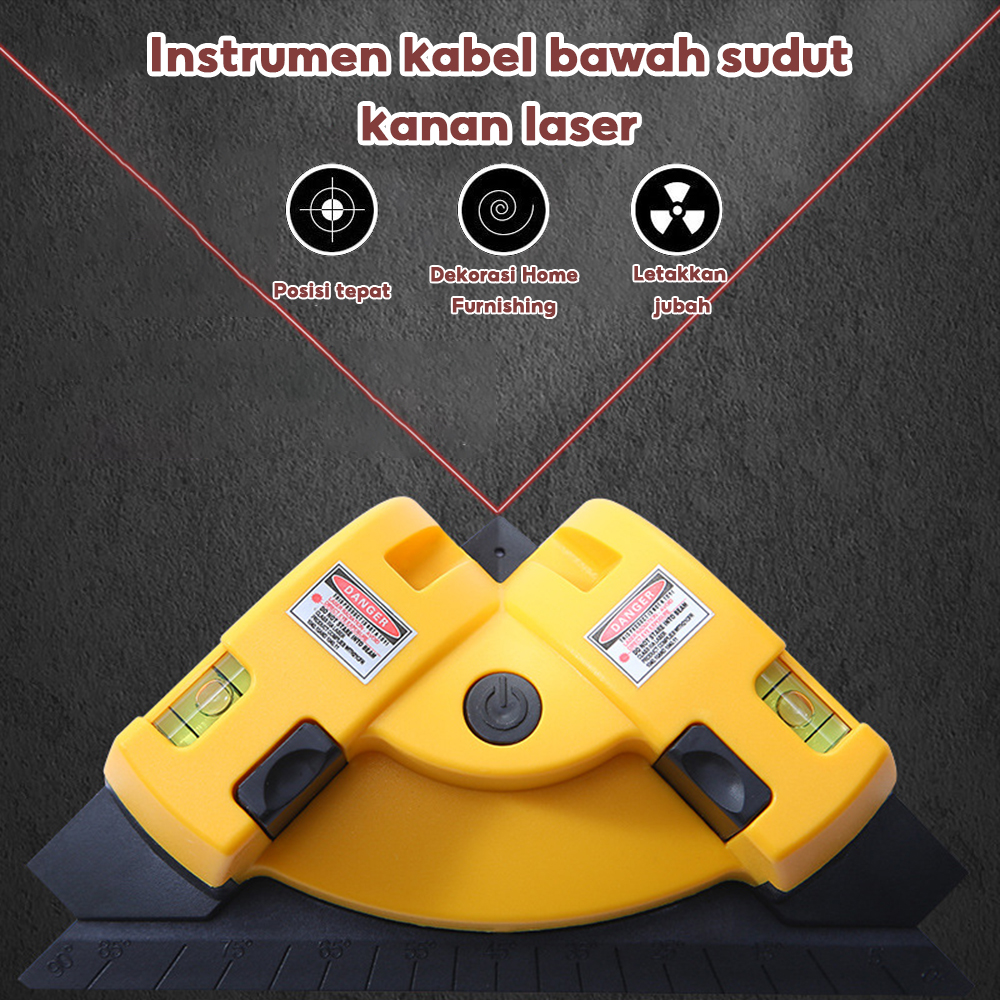 Laser Level Square 90 Waterpass Alat Laser Siku Waterpas Line Sudut ...