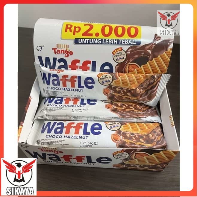 Snack Wafer tango waffle choco hazelnut (12pcs ) cemilan enak dan murah ...