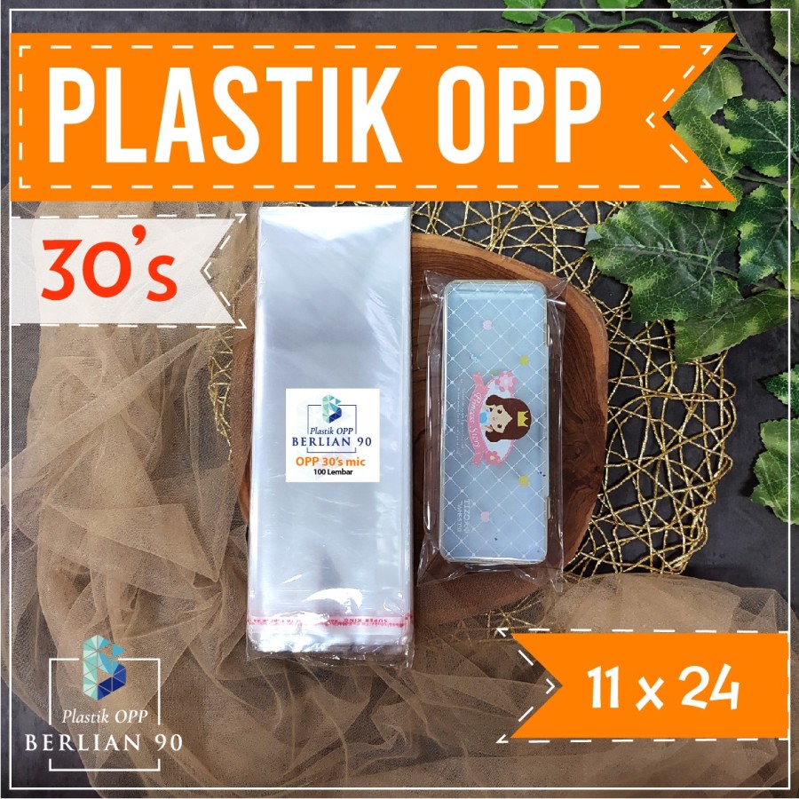Plastik Opp 11 x 24 cm Tebal 30's micron isi 100 lembar | Lazada Indonesia