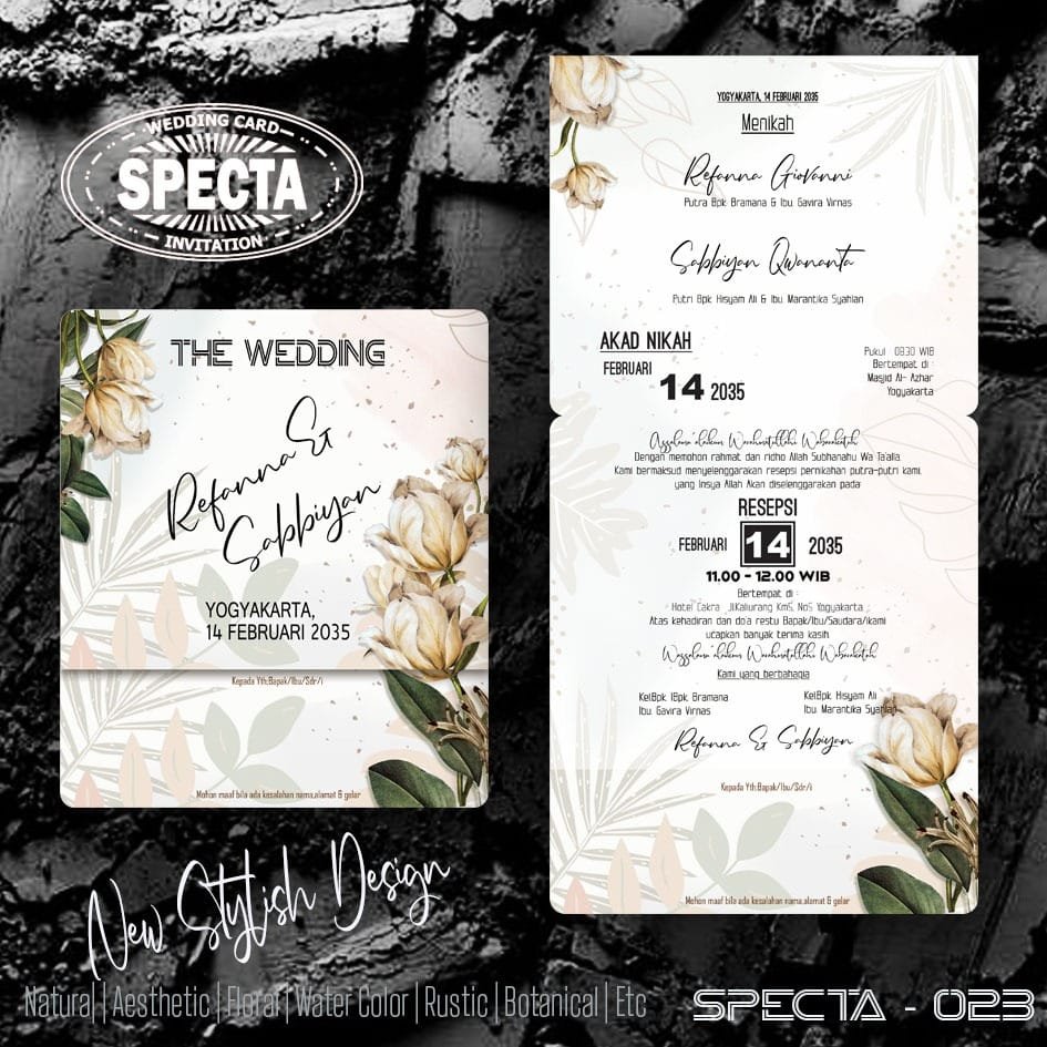 (50 pcs) Undangan Pernikahan Murah / Cetak Undangan Pernikahan ...