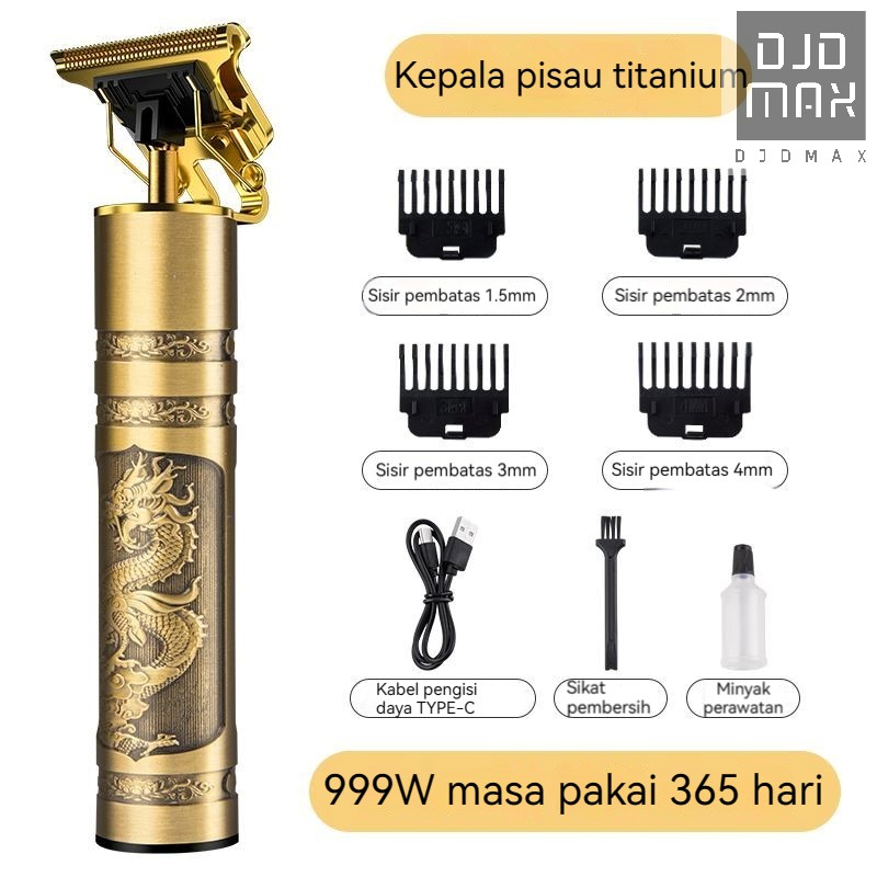 DJDMax Alat cukur rambut elektrik alat pemotong rambut listrik alat ...