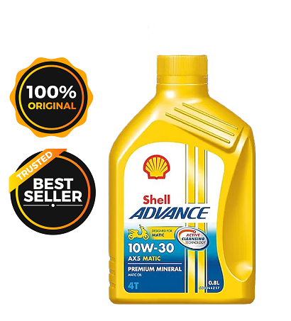 Oli Shell AX5 Matic 10W-30 800ml Orisinil Oli Motor Matic | Lazada ...