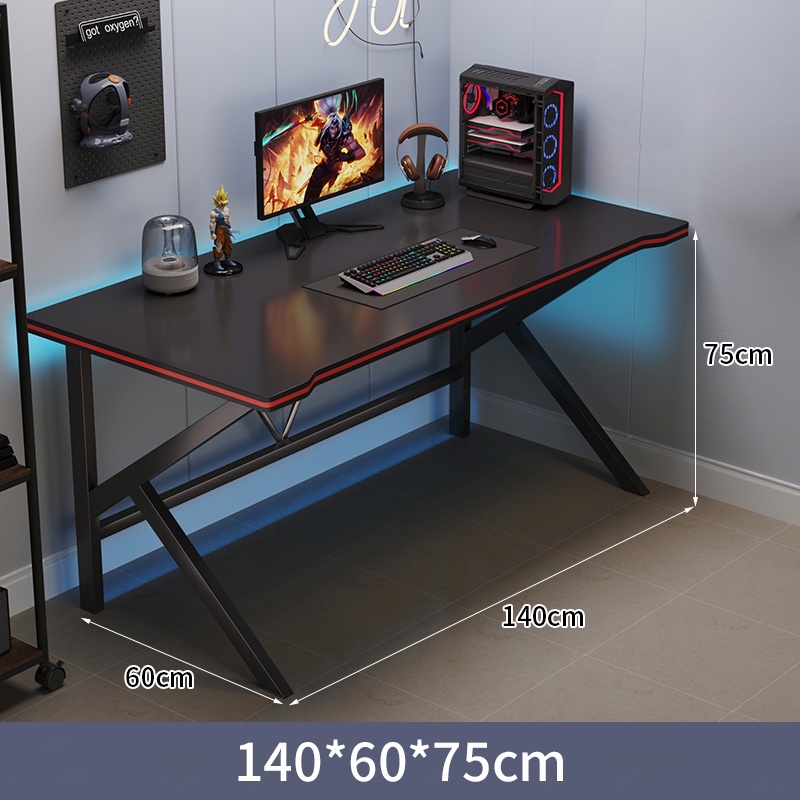 Meja Gaming/Meja Komputer/Meja Belajar/Meja PC/140cm Meja Laptop ...