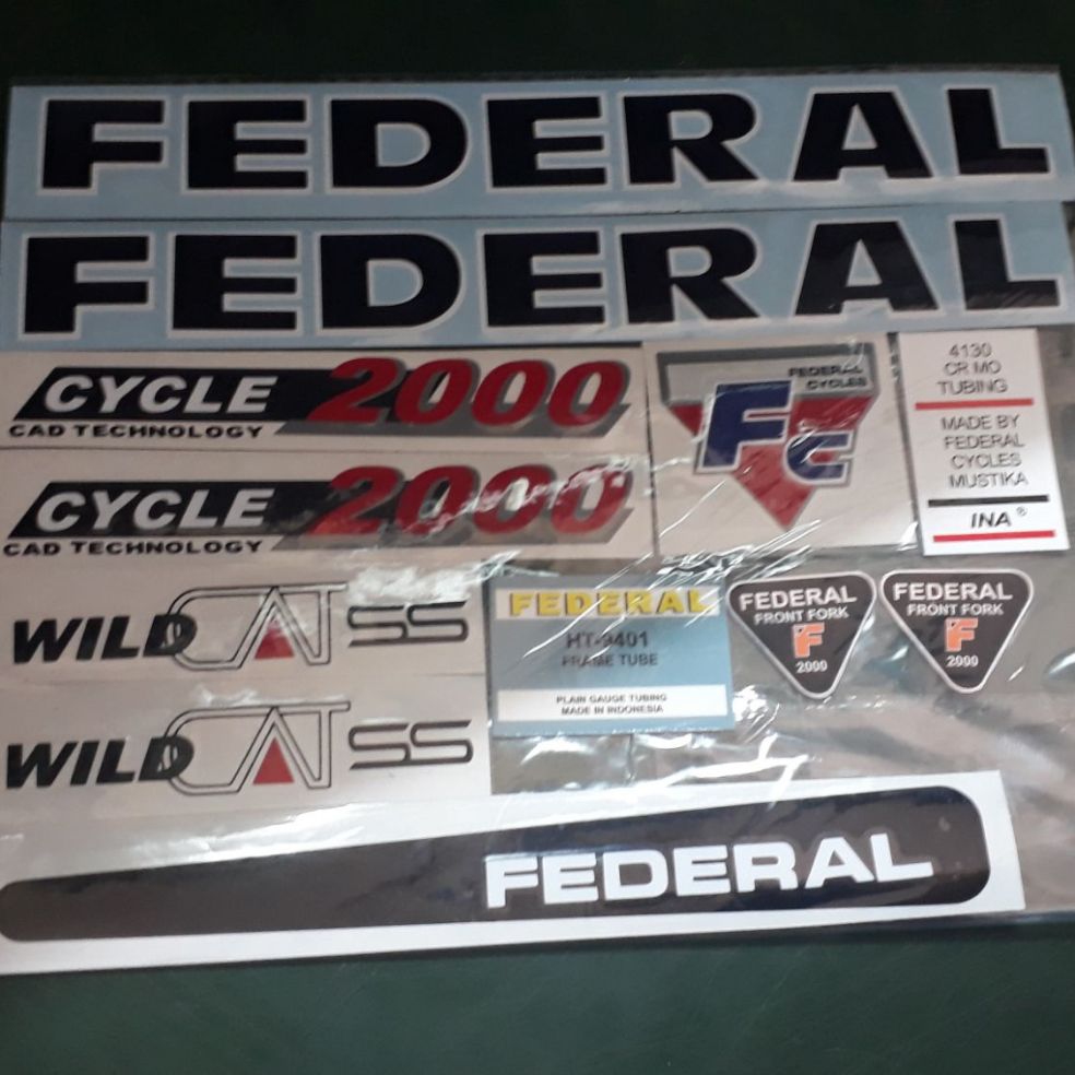 stiker sepeda federal wild cat ss | Lazada Indonesia
