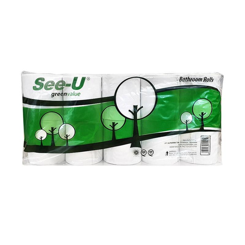 TISU GULUNG TOILET SEE-U 10 ROLL BATHROOM TISSUE BERTULANG | Lazada ...