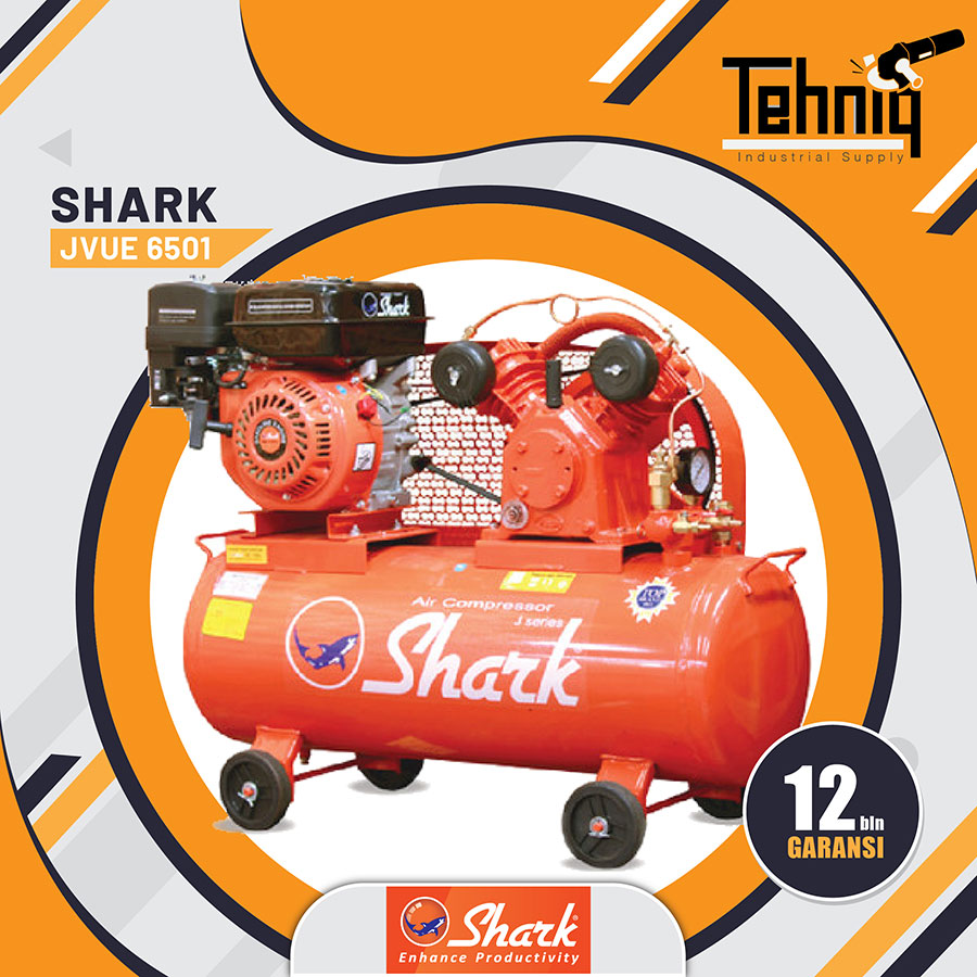 Kompresor Angin Listrik 1 HP tangki 83 liter SHARK JVUE 6501 Air ...