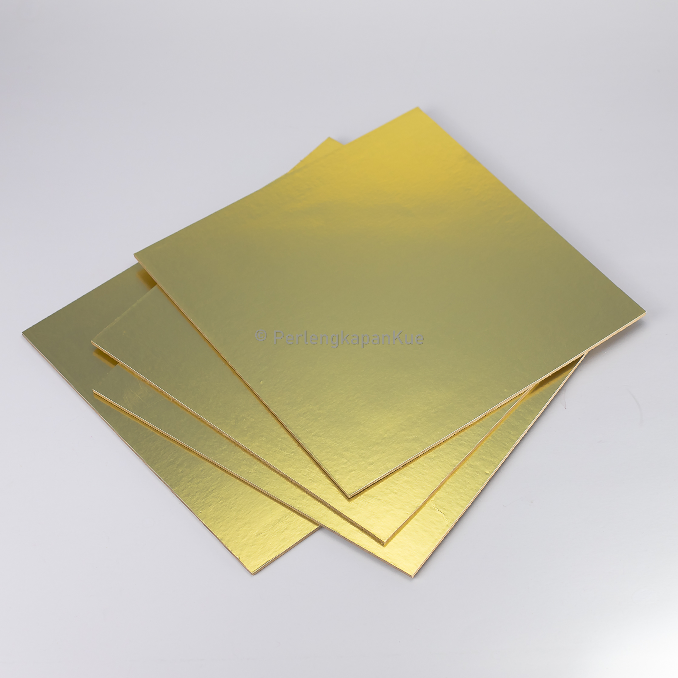 ALAS KUE Uk 18 cm GOLD Tatakan Alas Kue Tart/ulang Tahun PREMIUM Isi 12 ...
