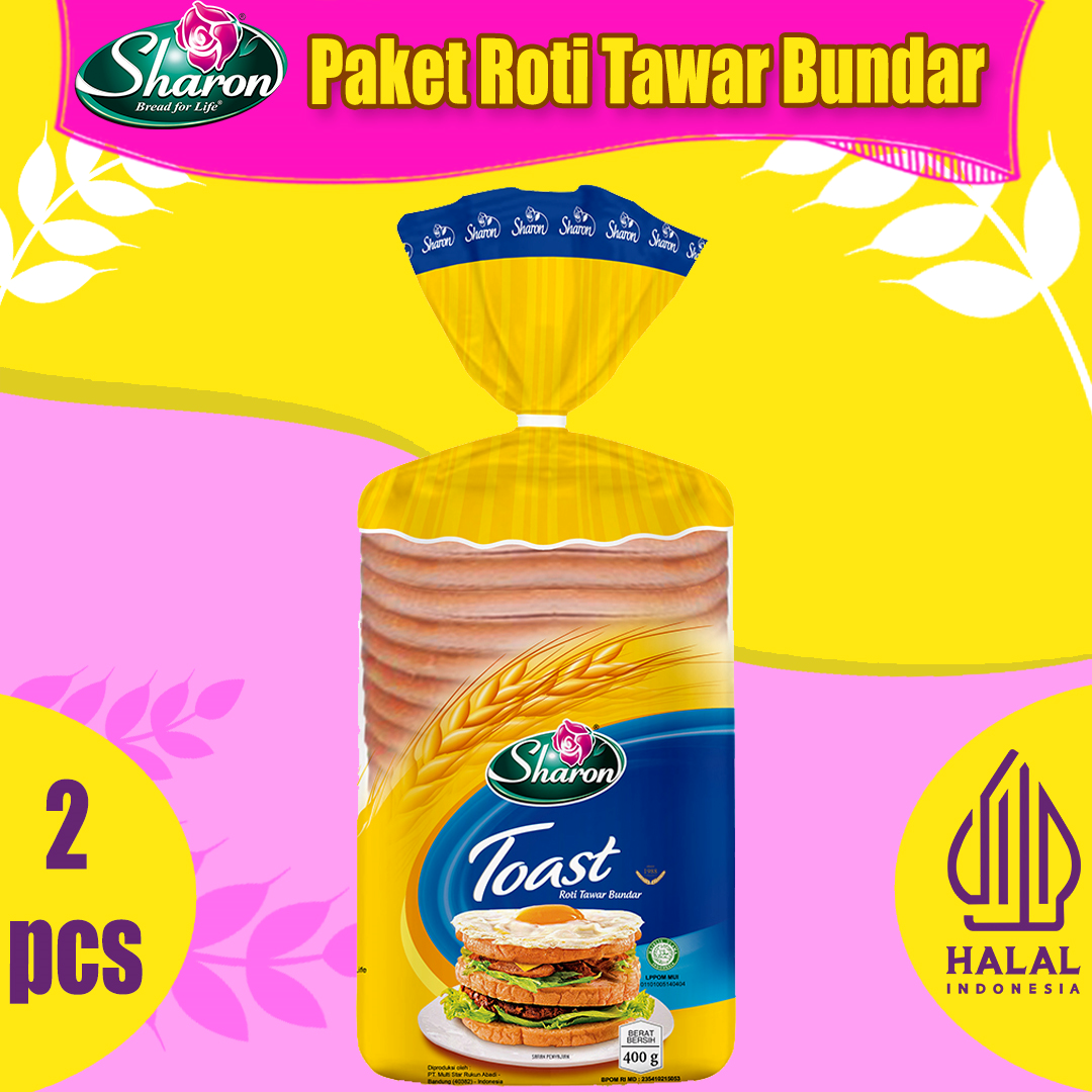 ( PAKET ) Roti Tawar Bundar Sharon Bakery 400gr | Lazada Indonesia