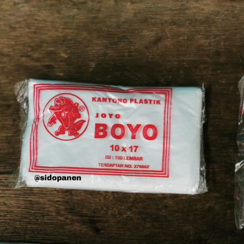 KANTONG PLASTIK MEREK BOYO UKURAN 10X17 (1/4KG) HD TAHAN PANAS UNTUK ...