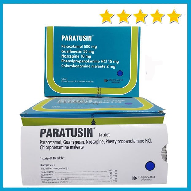 Paratusin Tablet 1 Strip Isi 10 | Untuk Flu, Demam, Pilek dan Batuk ...