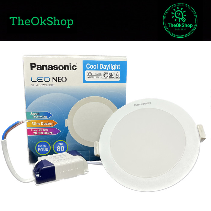 Lampu Downlight LED Panel PANASONIC Neo Slim 9W 9 Watt IB Inbow ...