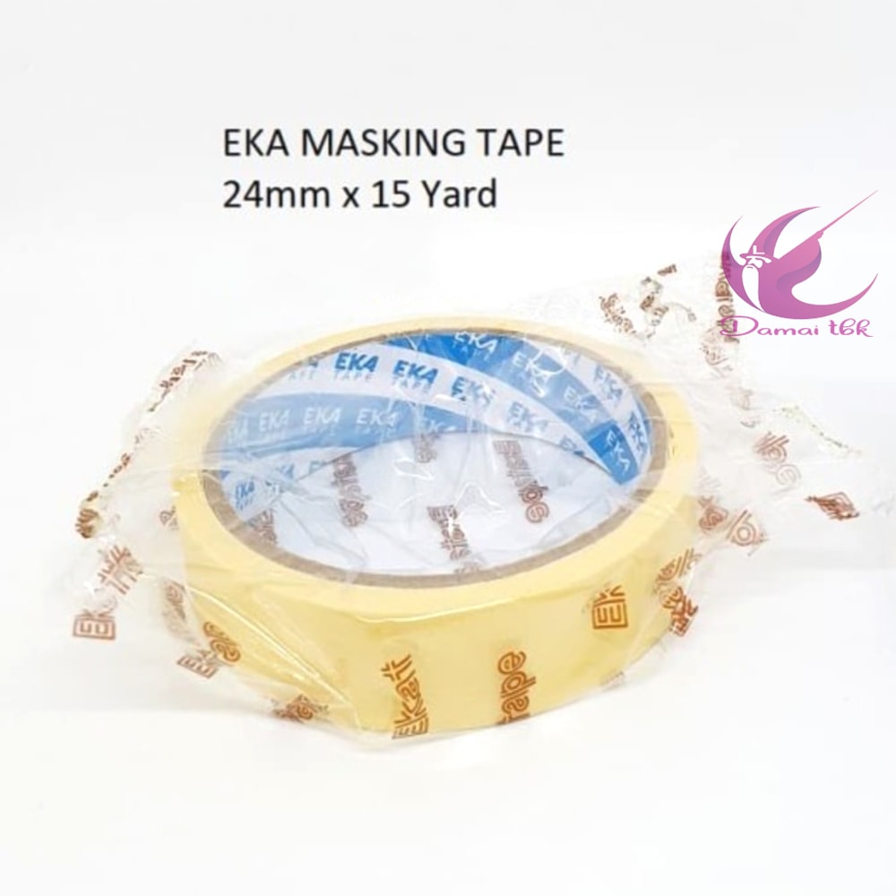Masking Tape Eka 24mm x 15Y Paper Tape Solatip Lakban Kertas Isolasi ...